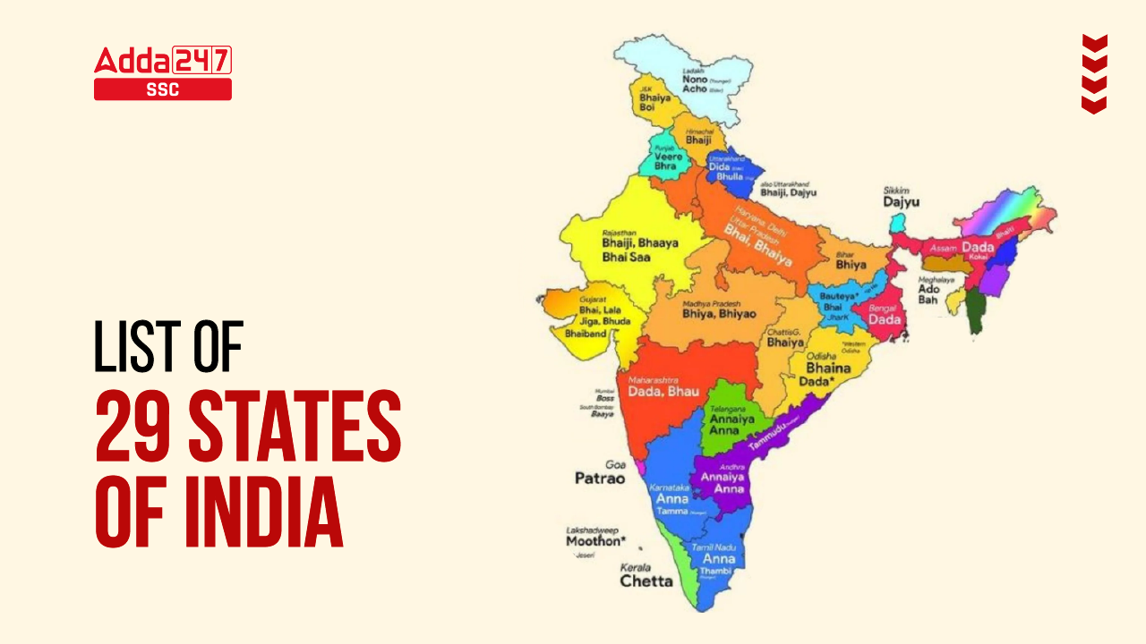 List of 29 States of India, Check First Established State – Job Carnival